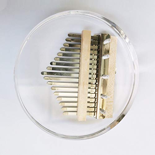 Kalimba 17 Key Cute Round kalimba Acrylic Crystal Fingertips Thumb Piano Round Crystal Thumb Piano