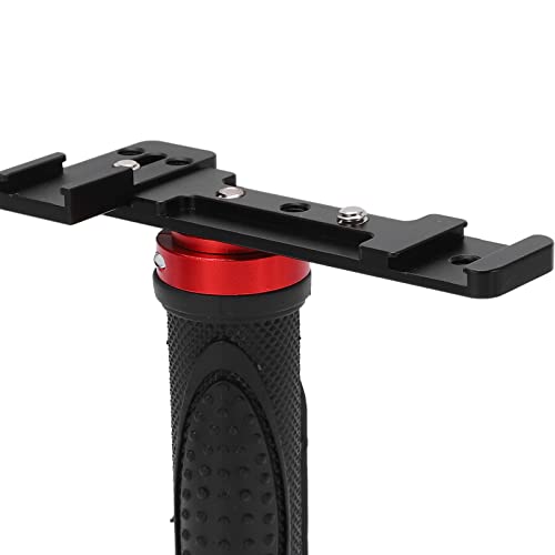 Pinsofy Handheld Holder Stand, 1/4 Inch Handheld Stabilizer Holder Universal Mini Portable for Smartphone for Action Camera for LED Video Light