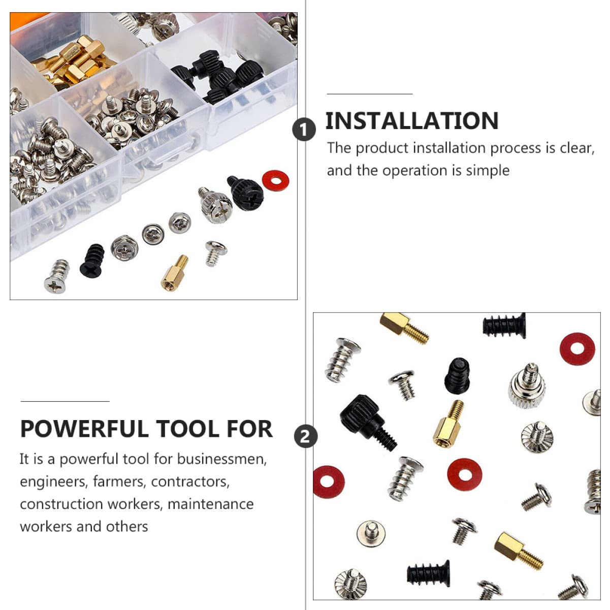 SOLUSTRE 4 Sets Computer Screw Computer Case Screw Screws for Assembling Computer Tablet car Holder Tablet Holders Hard Drive cage Screws Bolts for Computer Telephone Steel Desktop case