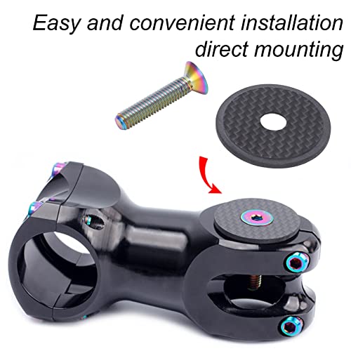Pinsofy Headset Top Protection Multifunctional Carbon High Strength Titanium Alloy Stem for Road Bike