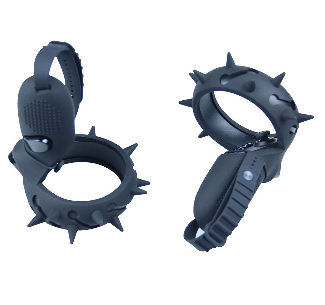 MASiKEN Unique Head Strap & Knuckle Straps & Head Cover for Oculus Quest Controller Grip Accessories, Controller Protector Covers Set, Shock-Resistant Sweatproof Lightproof (Black)