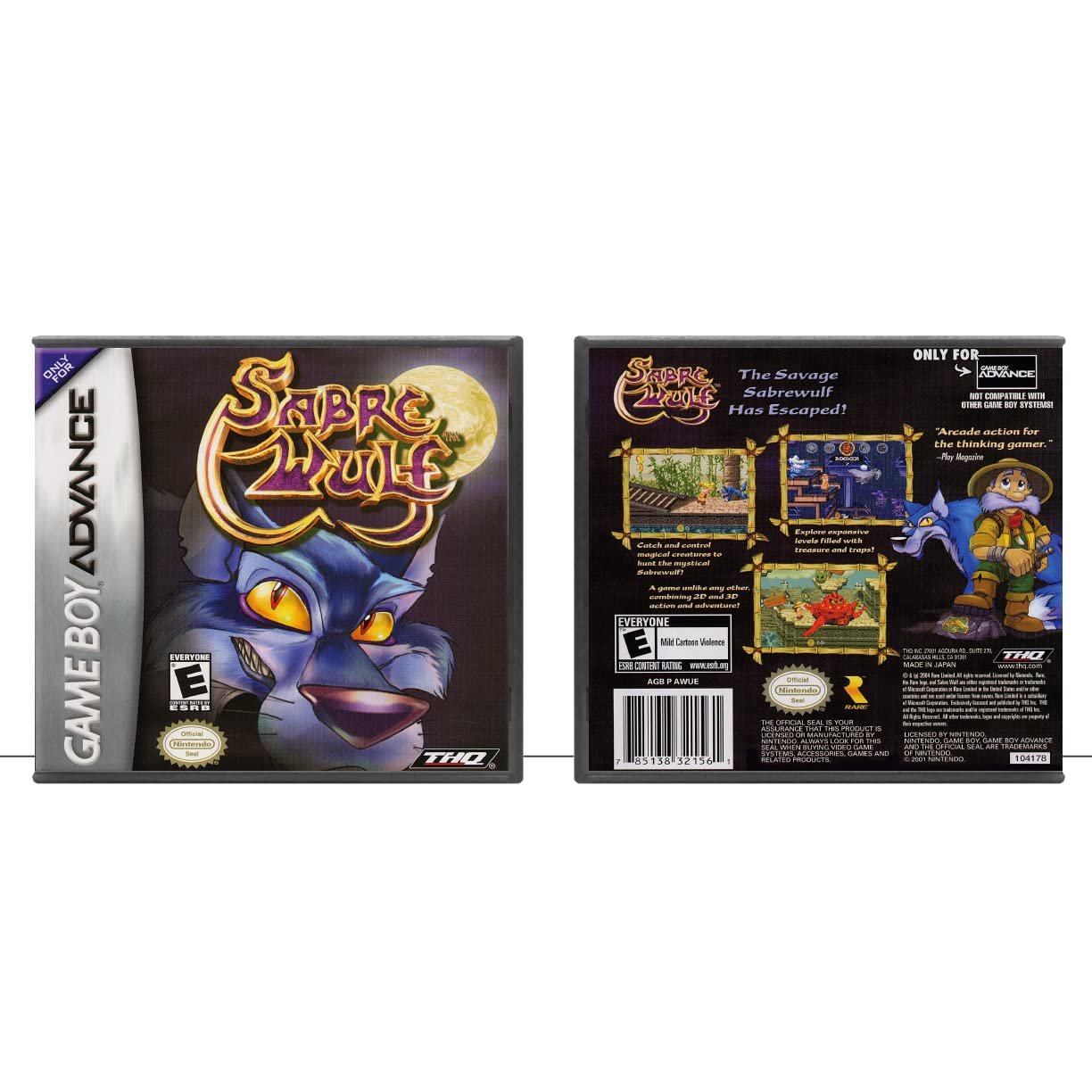 Sabre Wulf | (GBA) Game Boy Advance - Game Case Only - No Game