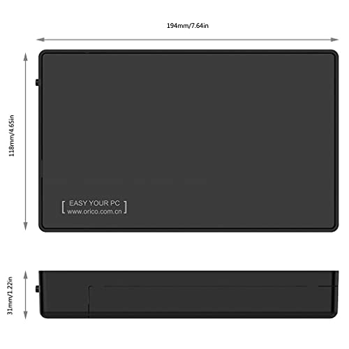 VIBY Hard Drive Enclosure SATA to USB3.0 External Hard Drive Docking Station for 2.5 3.5 Inch HDD SSD Support UASP 18TB Drives
