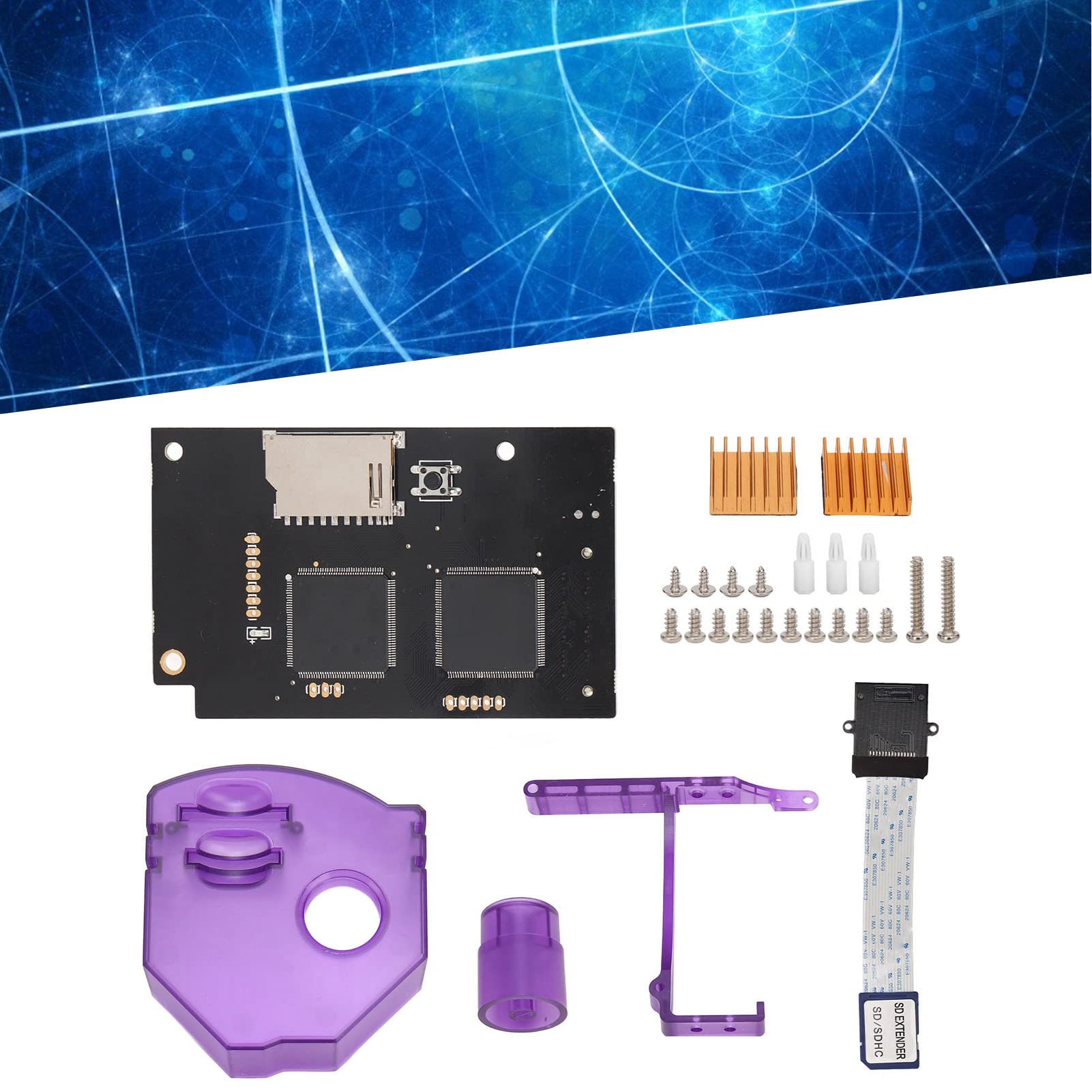Optical Drive Simulation Board, V5.15b Ventilation Remote Storage Card Mount Kit, Heat Dissipation Remote Storage Card for SEGA Dreamcast