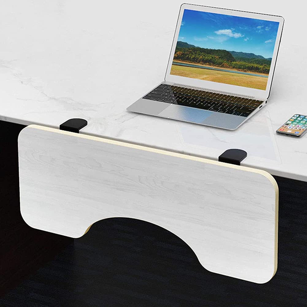 KORELI Desk Extender Wooden Desktop Keyboard Tray Ergonomics Clamp Style Keyboard Bracket Armrest Shelf Stand Slide Computer Elbow Arm Support/Walnut/64Cmx24Cm
