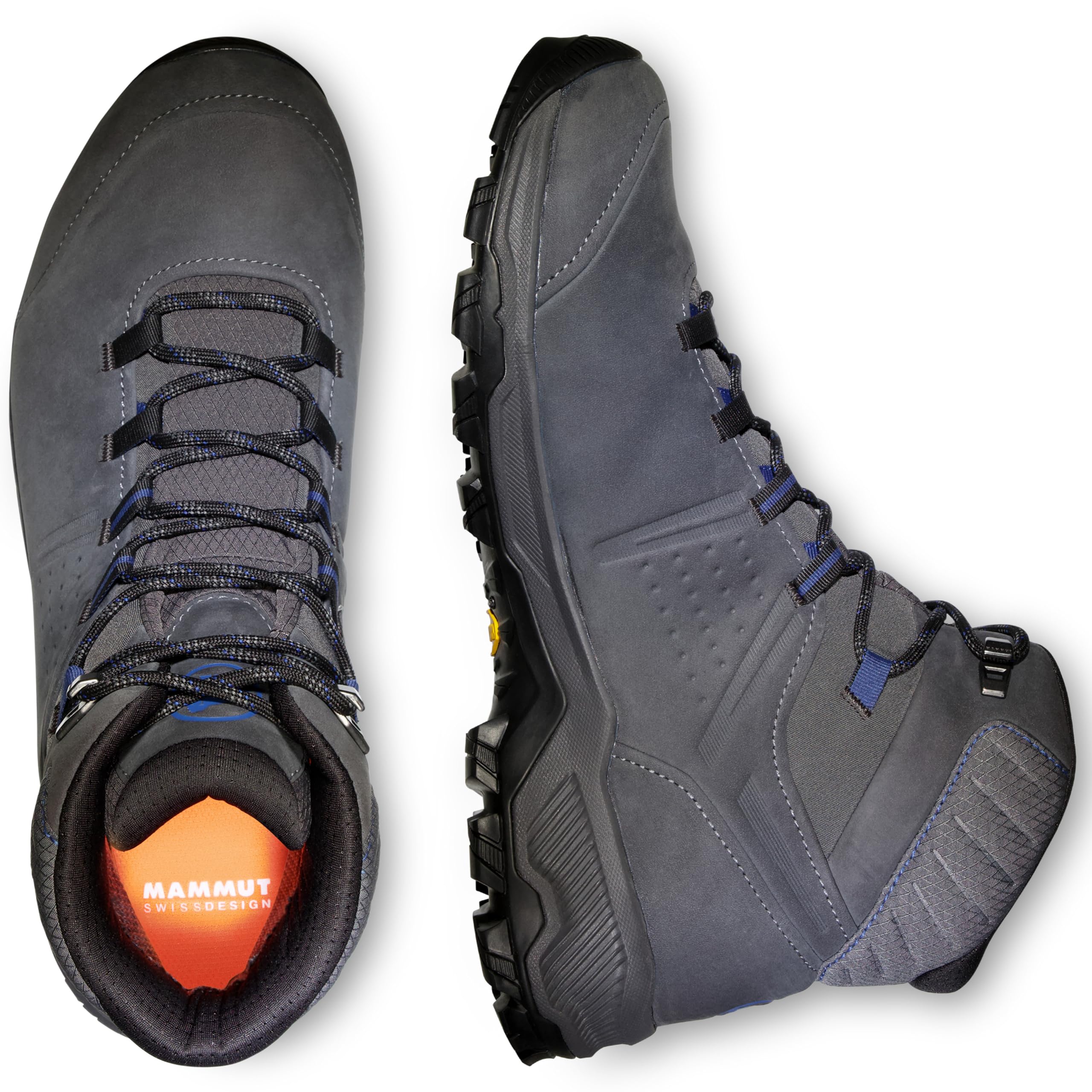 Mammut Men's Mid-Top Walking Boots, Dark Titanium Black, 9