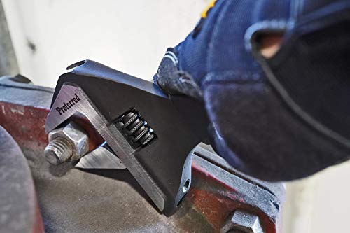 Proferred Plumbing Adjustable Wrench, Black Phosphate Finish, 4 Available Size Options 6-inch, 8-inch, 10-inch, 12-inch - T08004