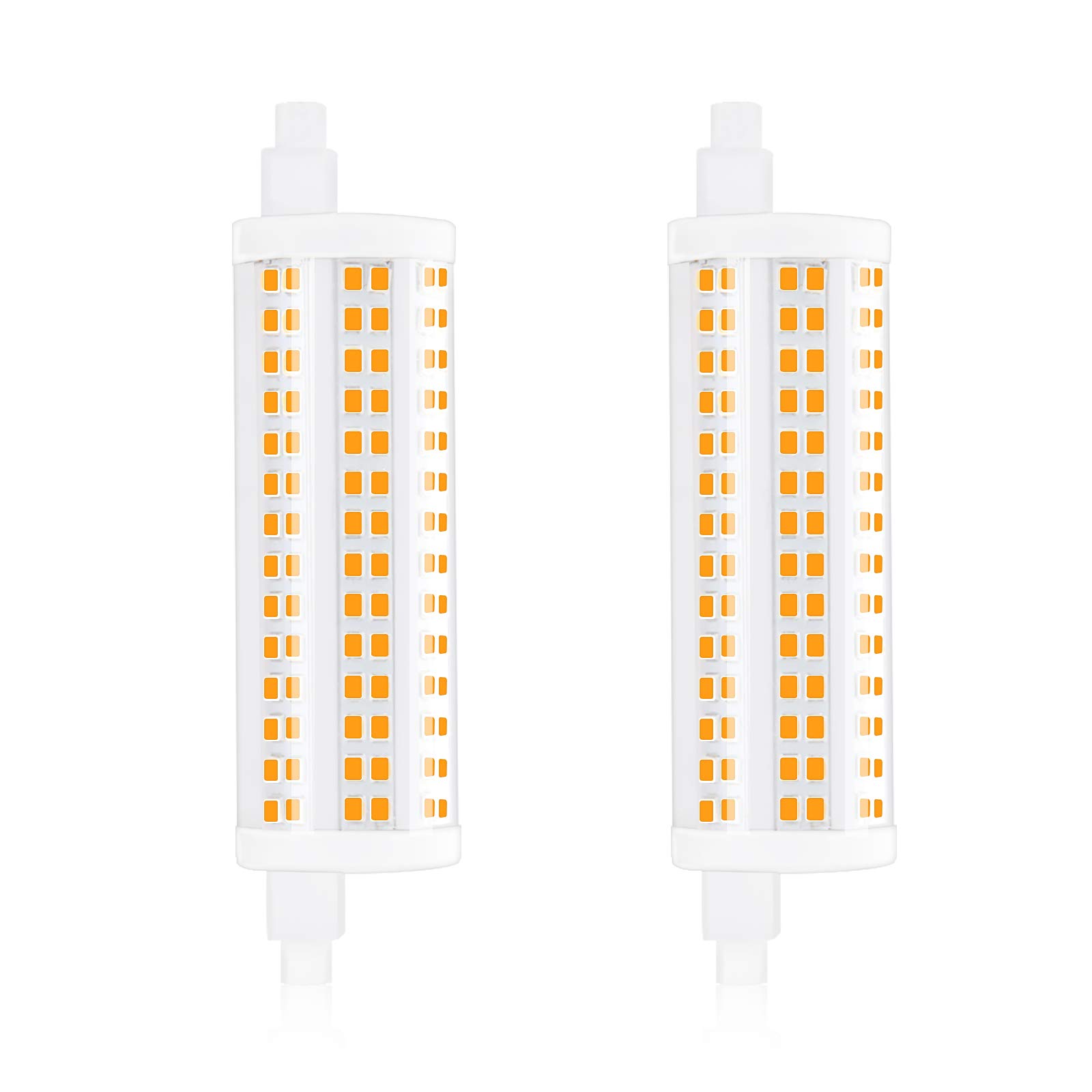 Luxvista R7s Dimmable Linear LED Bulb 118MM 20W J118 LED Bulbs Warm White 2700K Double Ended Base J Type Super Bright Floodlight 200W Halogen Lamp Replacement for Garden, Garage, Parlor (2Pack)