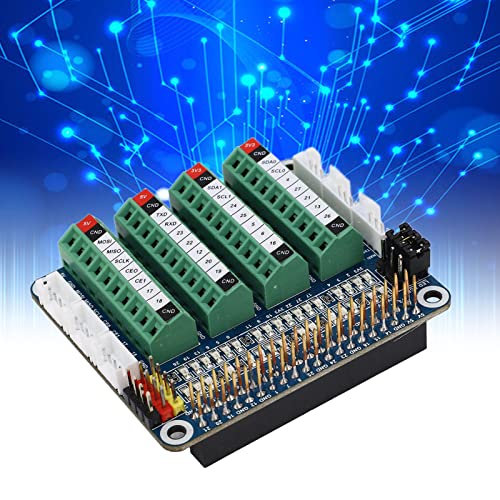 Sensor Expansion Board, ADDA Chip LED GPIO IO Port Terminal Block Development Board Clear Identification for 4B 3B CM4