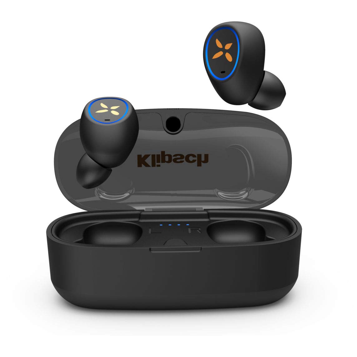 Klipsch S1 True Wireless Earphones, Black, 3.2"x1.5"x1.2"