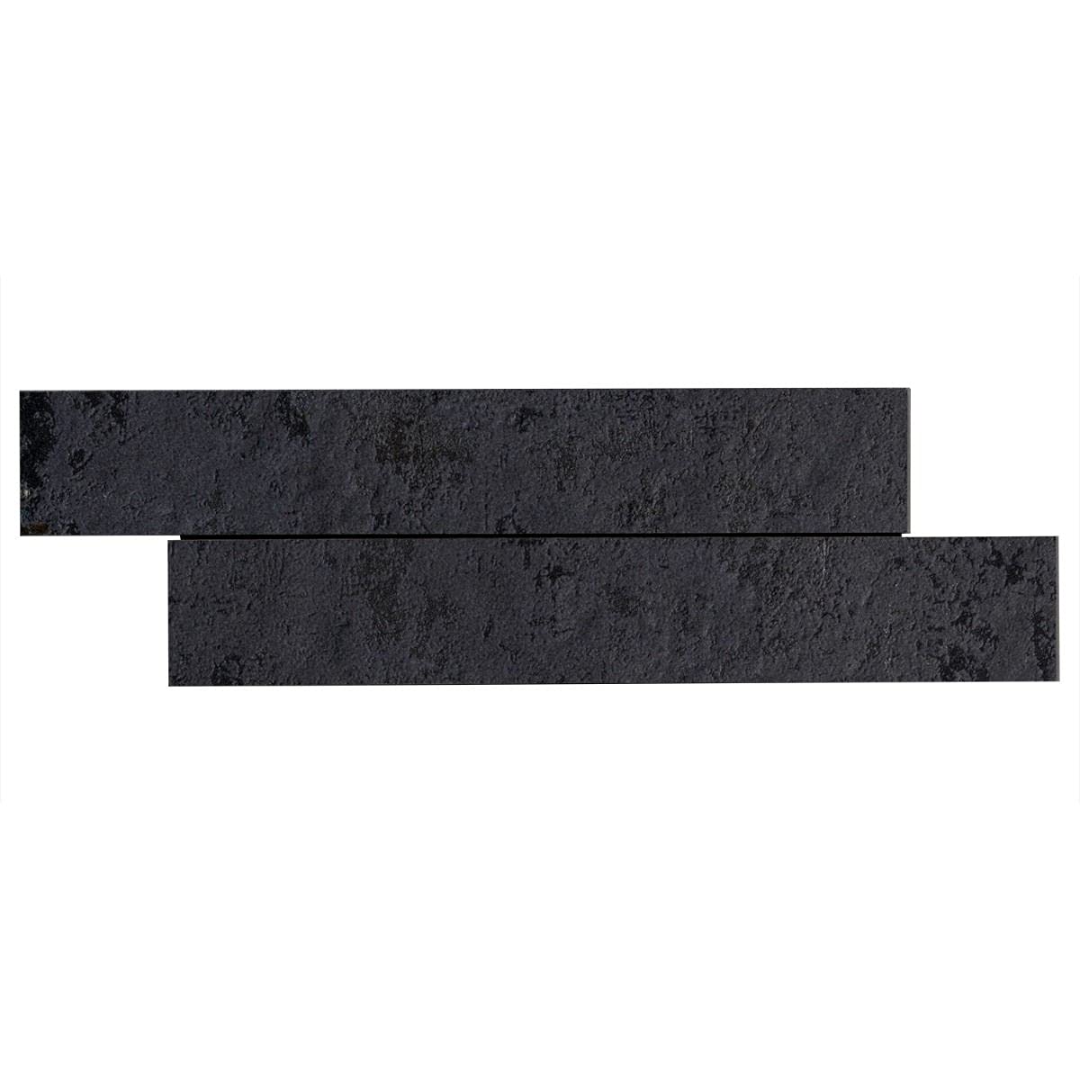 Mantis Black Gold 2.4 in. x 0.35 in. Matte Porcelain Floor and Wall Tile Sample