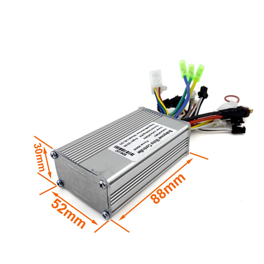 L-faster 24V 36V 48V 250W Normal Bike Electrification Kit with Brushless Motor Hub for Front Wheel Fork 100mm Thumb Accelerator Screen (36V 250W kit)