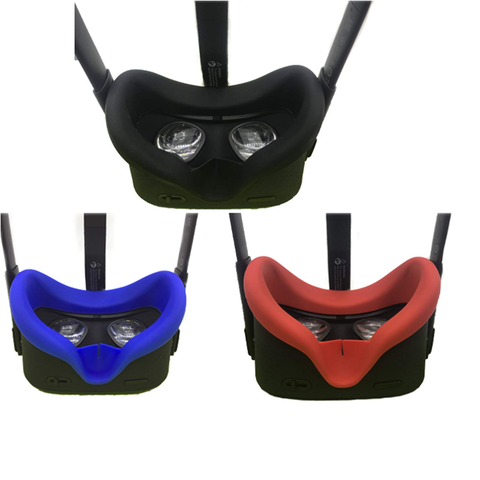 LICHIFIT Soft Anti-sweat Silicone VR Eye Mask Cover for Oculus Quest VR Headset Washable Anti-leakage Light Blocking Eye Cover Unisex