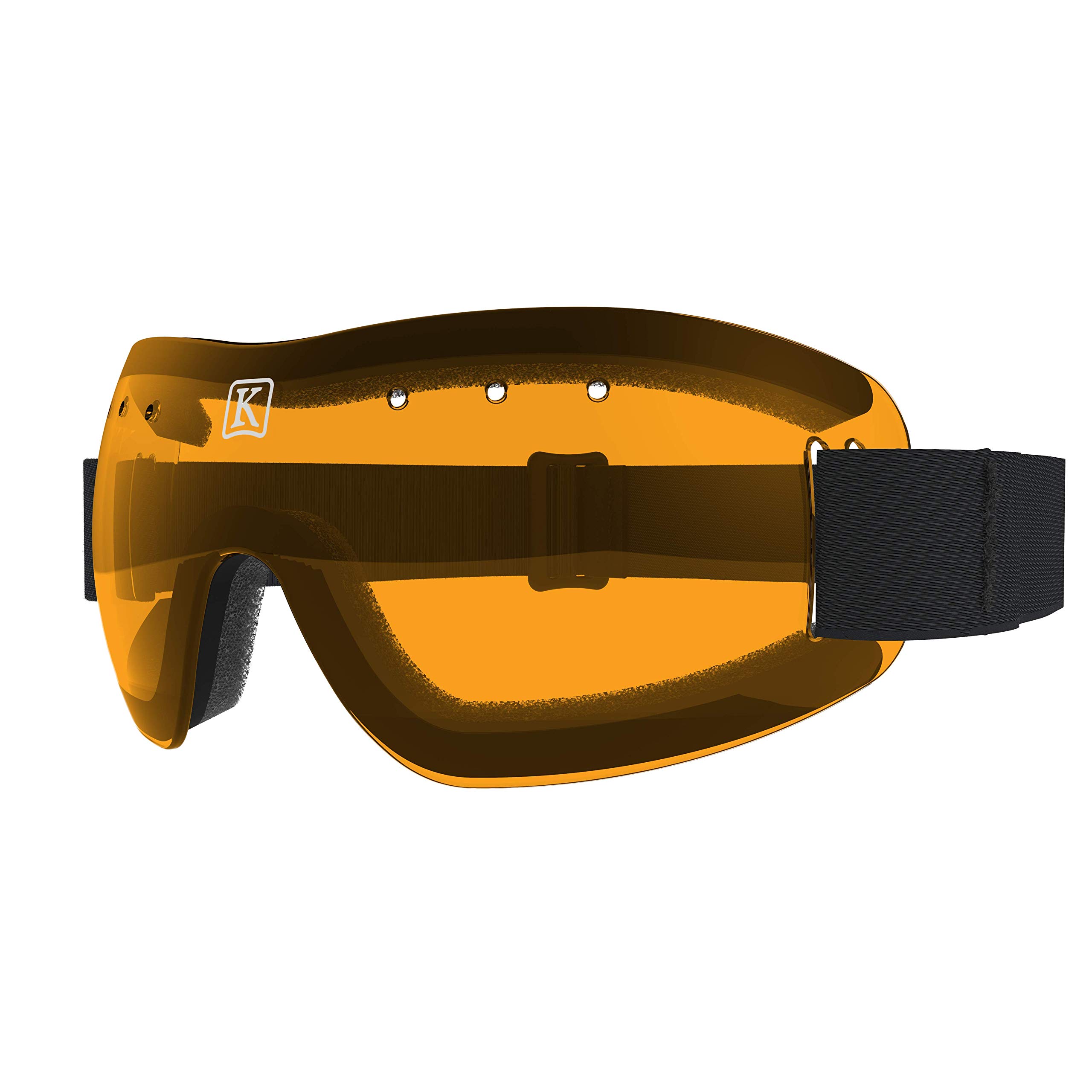Kroop's 13-Five Goggles - Protect your eyes from Wind, Rain, Dust, and More. Great All-Purpose but Built for Extreme Sports. Made in USA. Red Flare