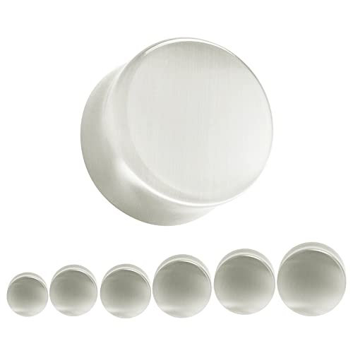 Kokoma White Cat Eye Organic Stone Ear Plugs (Plug gauge=16mm(5/8"))