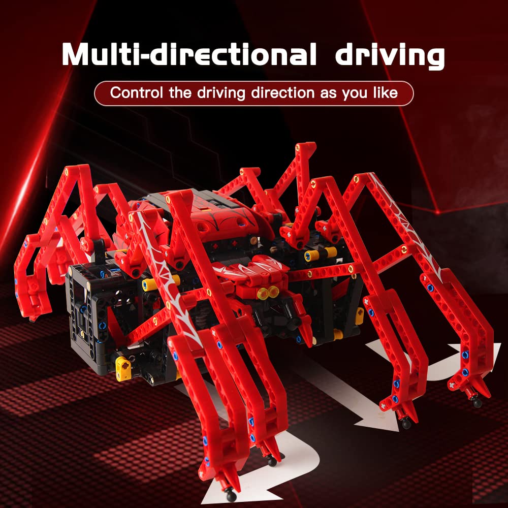 Mould King Building Sets Spider Building Toys, STEM Projects Toys RC Robotic Building Blocks, Remote Control Robot Spider Building Toys,App Control Robots Building Kits for Adults and Kids 8+(818 PCS)