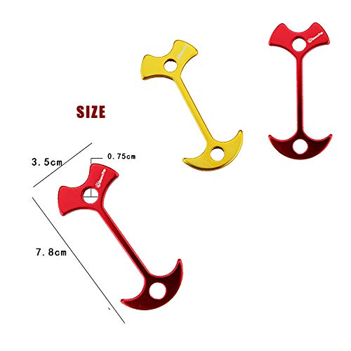 Keep Outdoor 10 Packs Aluminum Camping Tent Stakes Anchors Fishbone Shape for Plank Road Gallery Road or Timber Deck