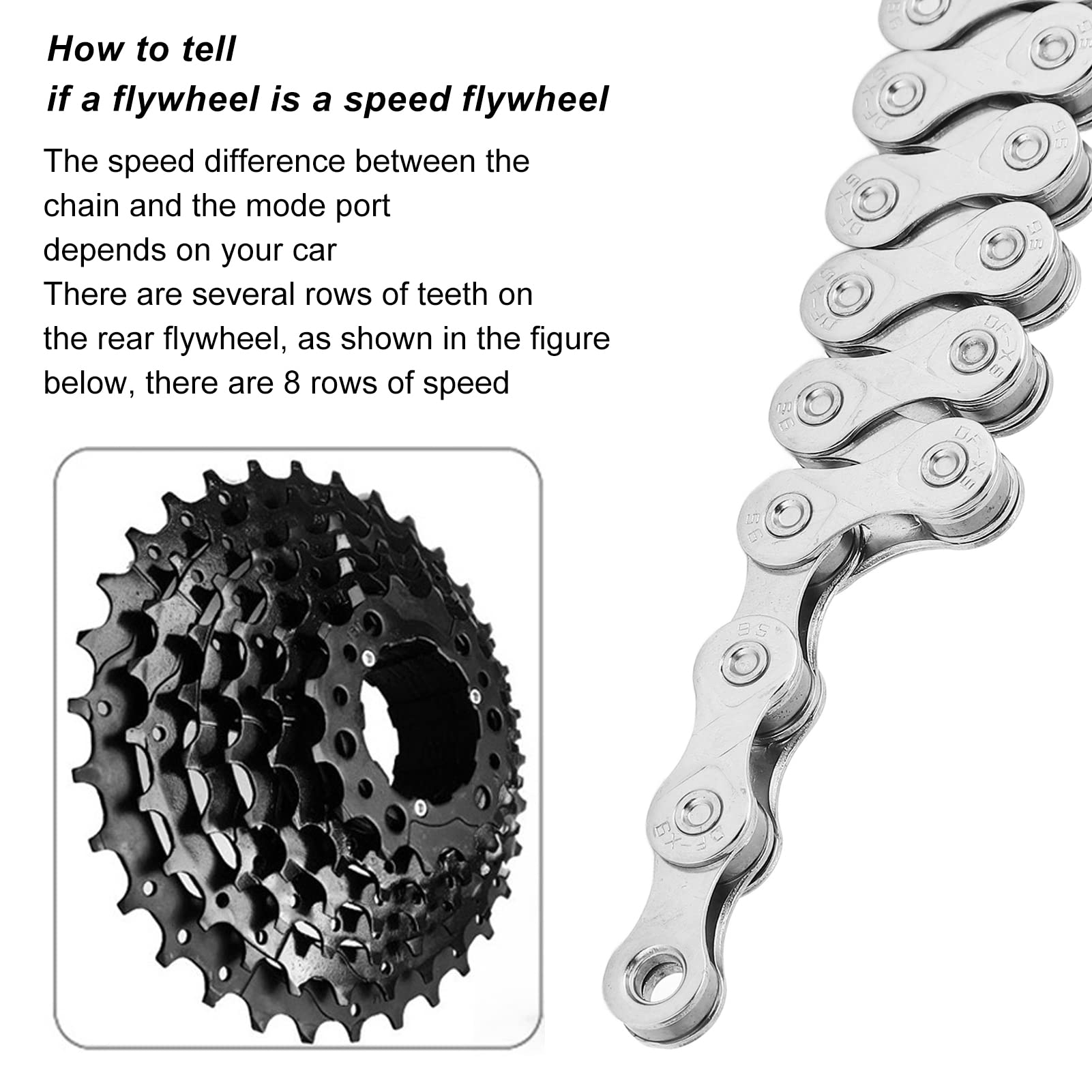 Naroote Bike Accessories, Compact Stable Reliable Bicycle Chain Portable for Cycling for Bicycle