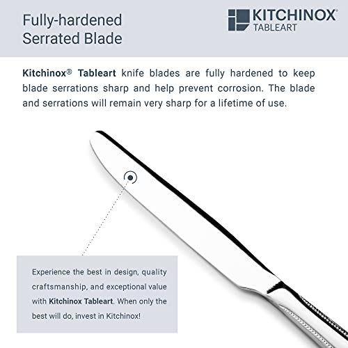 Kitchinox Kithinox Flatware Set, Service for 4/20 Piece, Parker, 20 Count