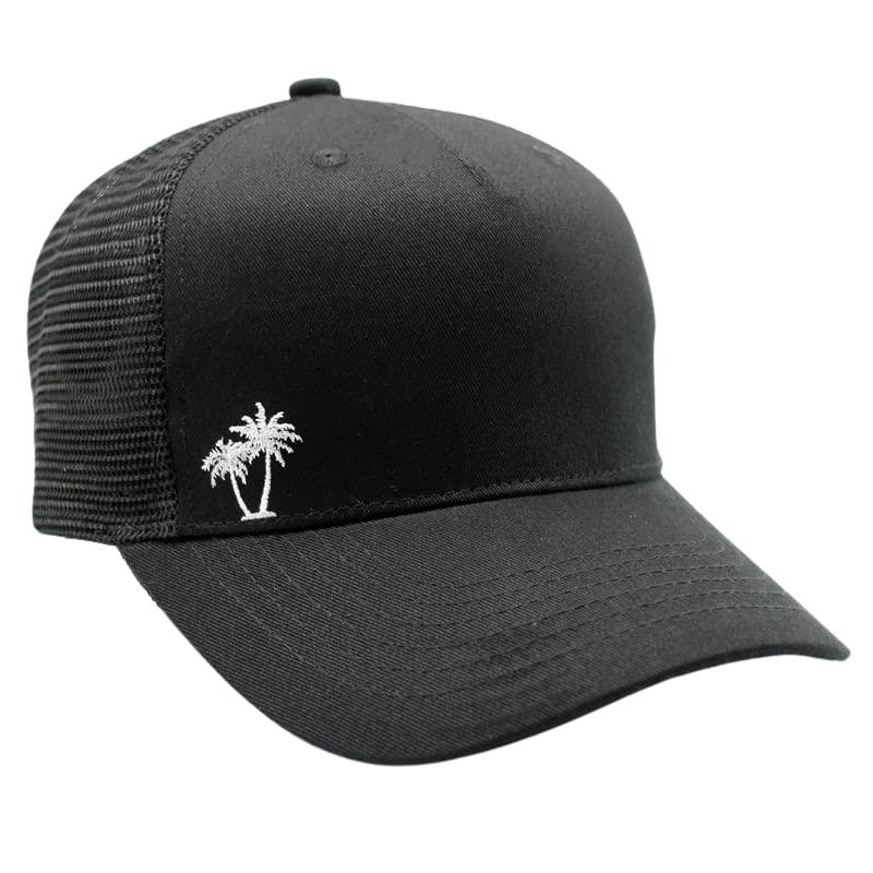 Palm Tree Addiction Baseball Cap Men Women, Black hat, Hats for Men, Adjustable Mens Hats, Trucker hat Men, Fitted Hats for Men, caps (Black)