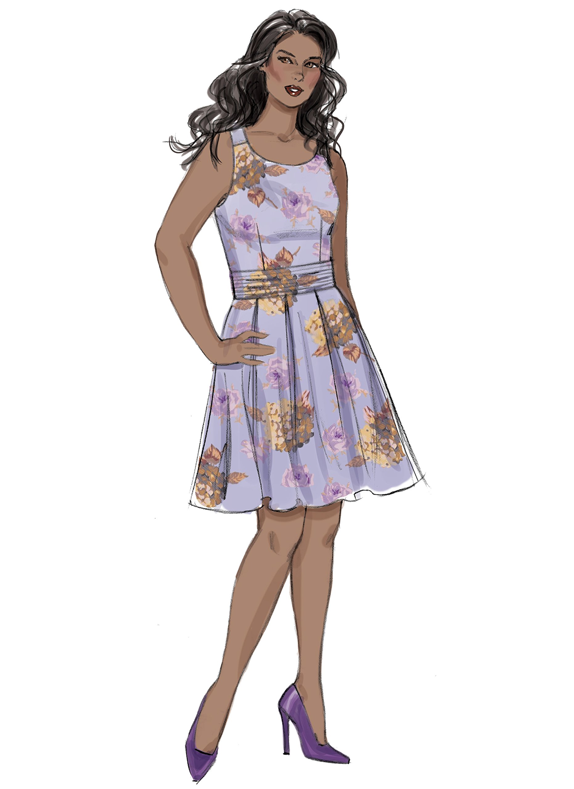 McCall's Patterns Misses/Women's Sleeveless Dresses with Neckline and Hem Variations