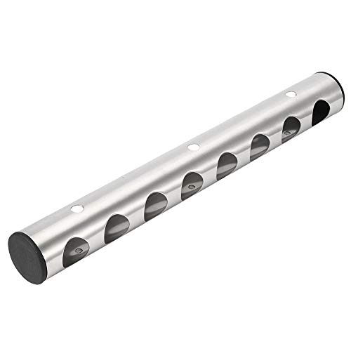 Wall Bottle Holder, Stainless Steel Wall Mounted Vertical Wine Holder Rack for Household Bar Supplies(Silver 8 Holes) Older Red Wine Bottle (stainless steel 8 holes)