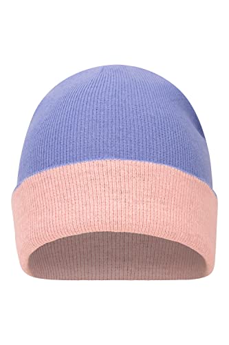 Mountain Warehouse Kids Ski Accessory Set - Water-Resistant Gloves, Reversible Beanie, Neck Gaiter Lilac Large