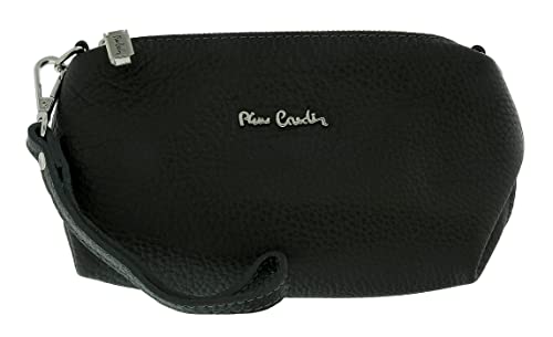 Pierre Cardin Grey Leather Soft Pouch Crossbody Bag for womens