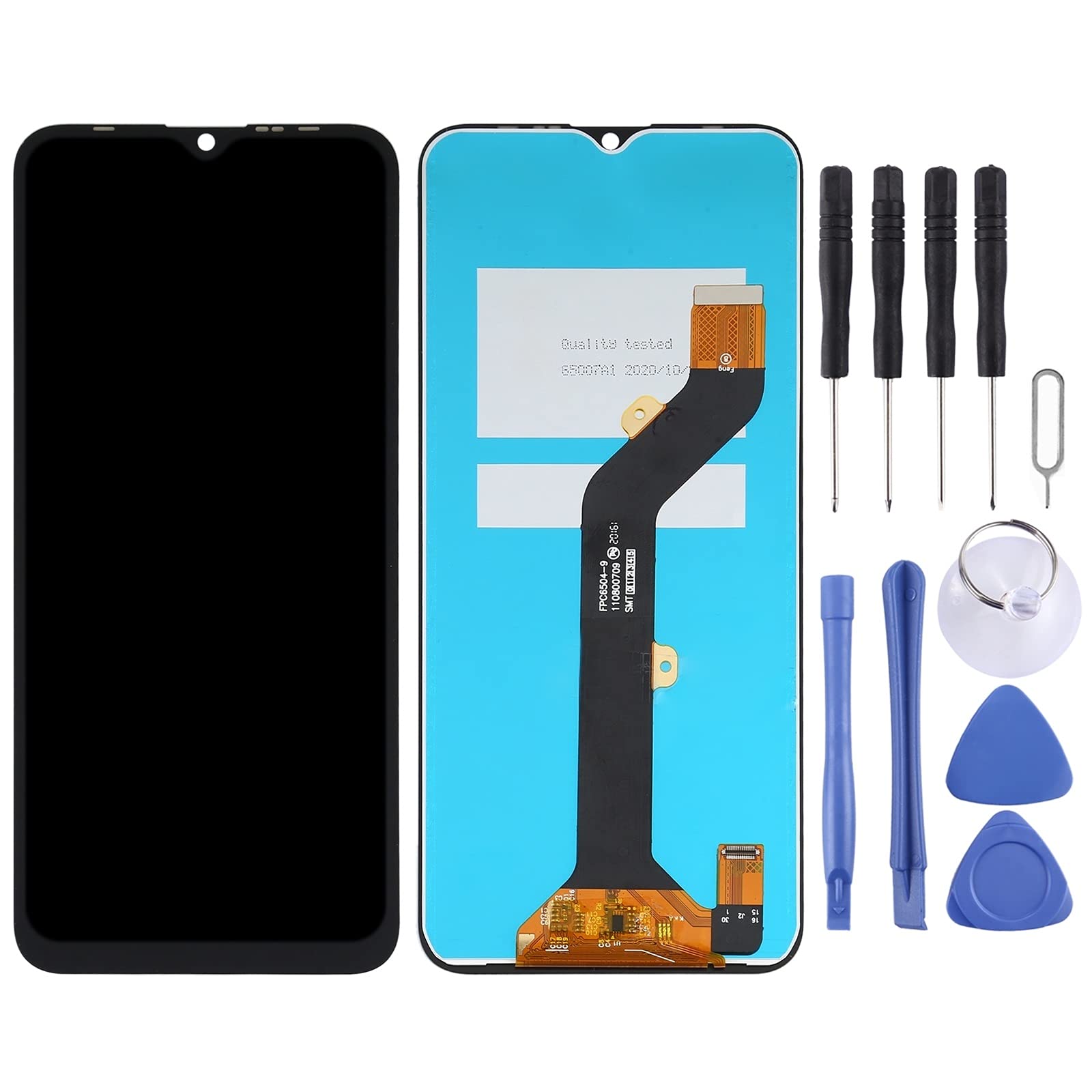 Lihuoxiu Cell Phone Replacement Parts LCD Screen and Digitizer Full Assembly for Tecno Spark Go 2020 / Spark 6 Go KE5j KE5k KE5S Telephone Accessories