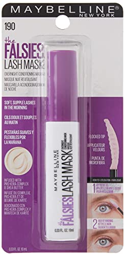 Maybelline New York The Overnight Eyelash Conditioner with Shea Butter and Argan Oil, Falsies Lash Mask, 0.33 Fl Oz
