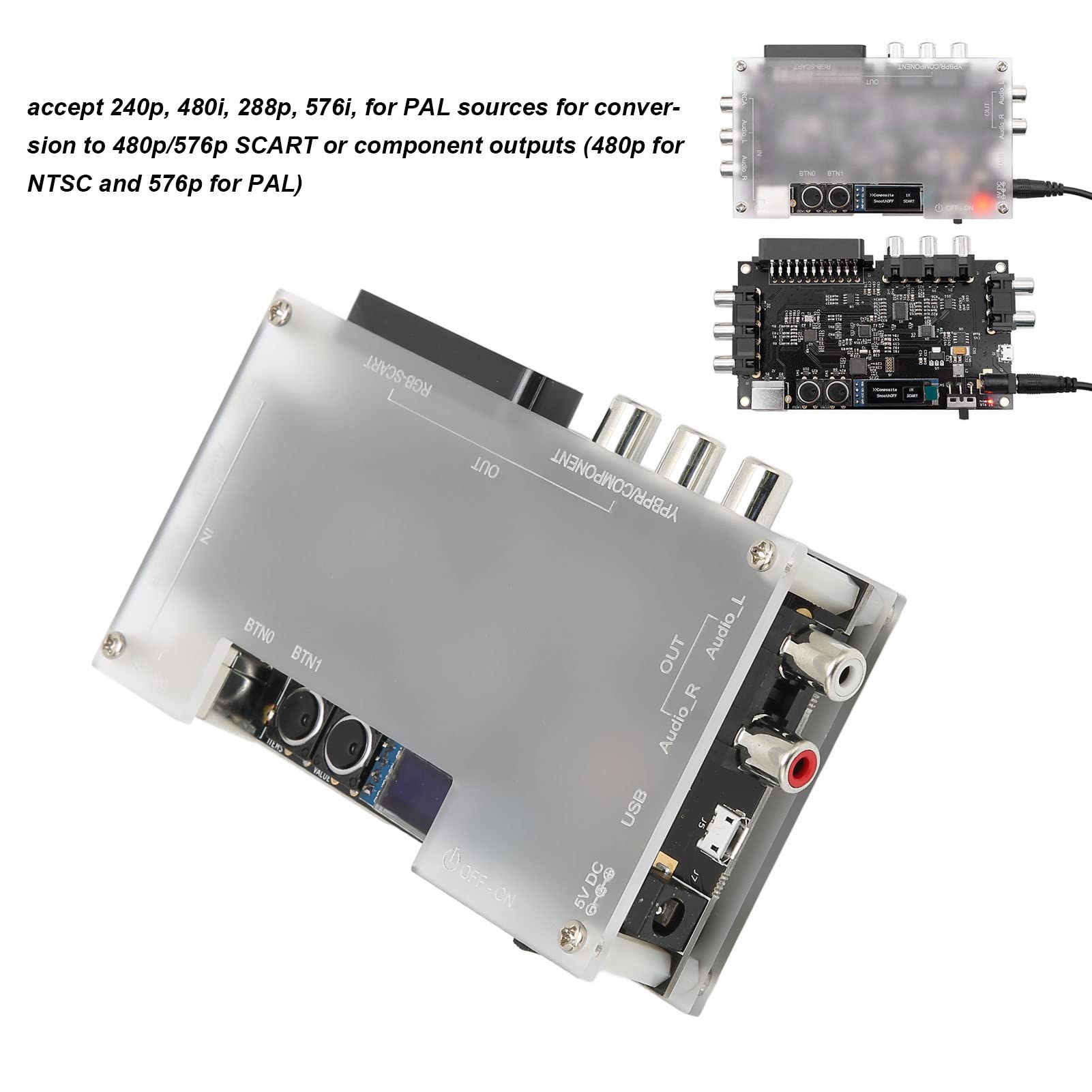 OSSC Add On Board, Dual Mode OSSC Converter USB Input for Retro Game Console