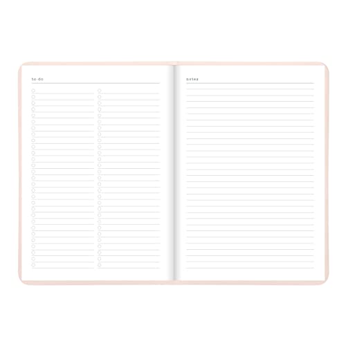 Letts Conscious Weekly/Monthly Planner, 12 Months, January to December, 2024, Sewn Binding, A5 Size, 8.25" x 5.875", Multilingual, Rosewater (C082399-24)