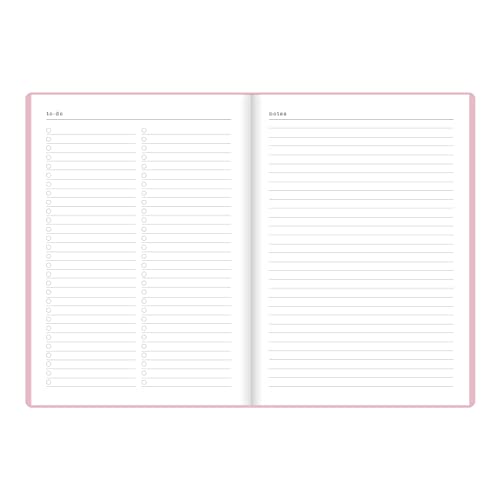 Letts of London Inspire Academic Weekly/Monthly Planner, August 2023 to July 2024, Week-to-View, Sewn Binding, Multilingual, A5 Size, 8.25" x 5.875", Pink (C031388-24)