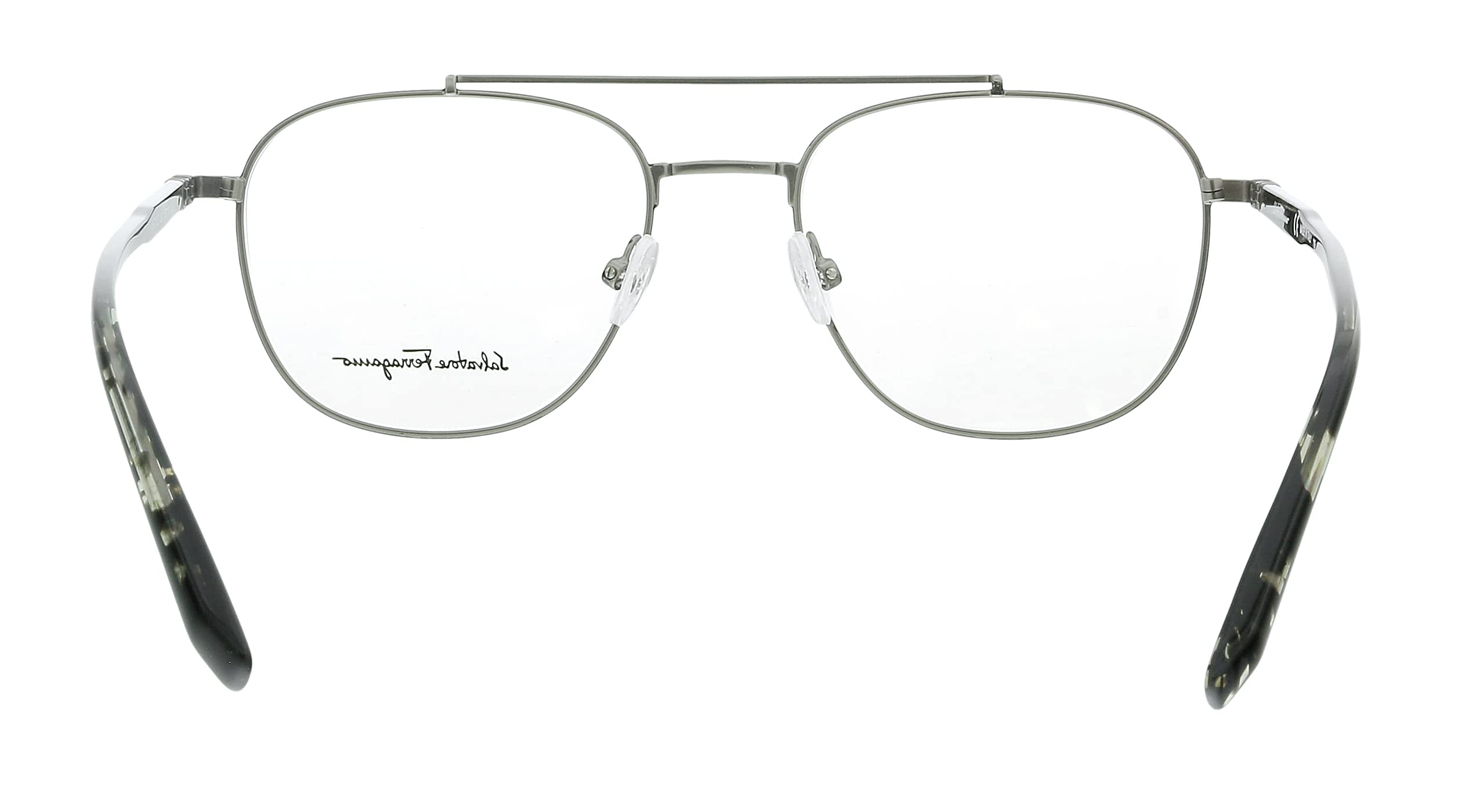 SALVATORE FERRAGAMO Navigator Eyeglasses SF2183 032 Matte Black/Ruthenium 52mm 2183