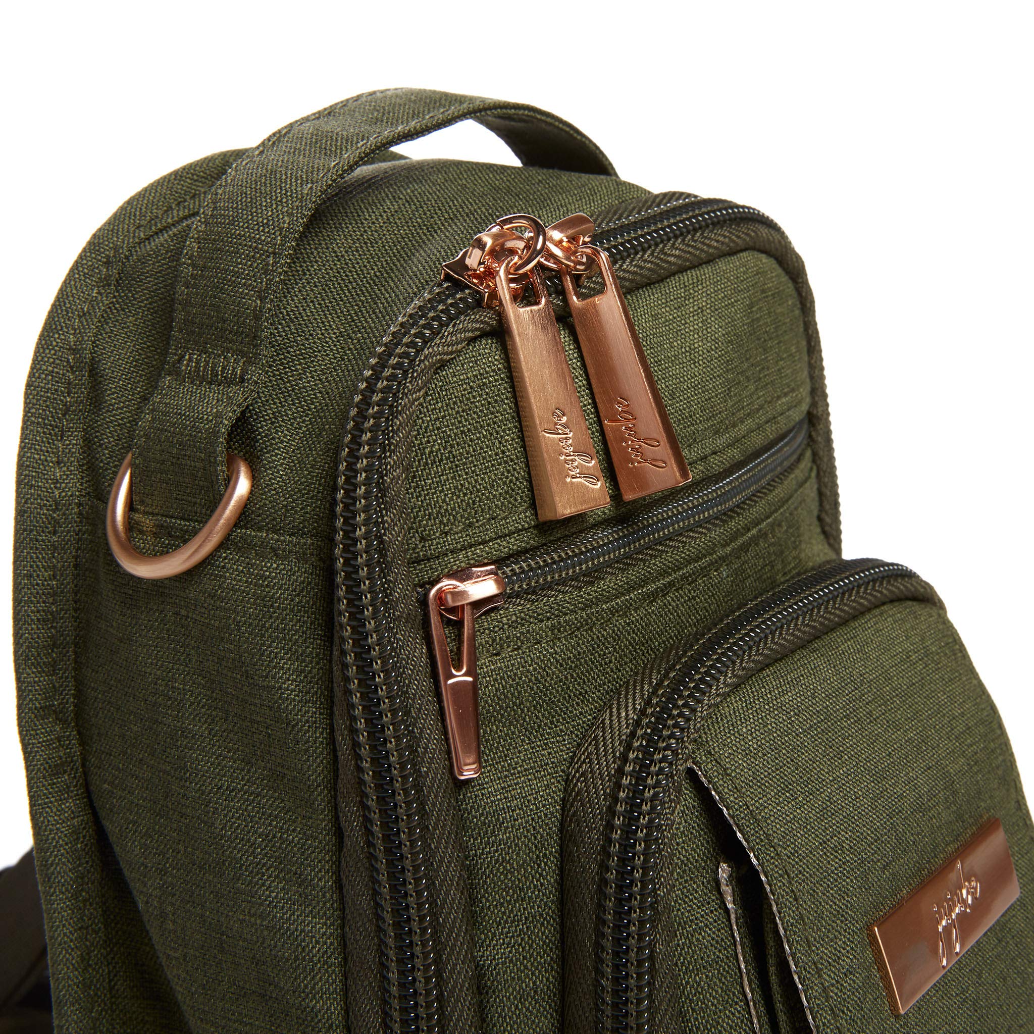 JuJuBe Mini BRB Backpack | Olive | Chromatics | Travel-Friendly Diaper Bag, Machine Washable Daypack, Compact Stylish Mini Backpack Purse, Adjustable Straps, for Kids and Adults