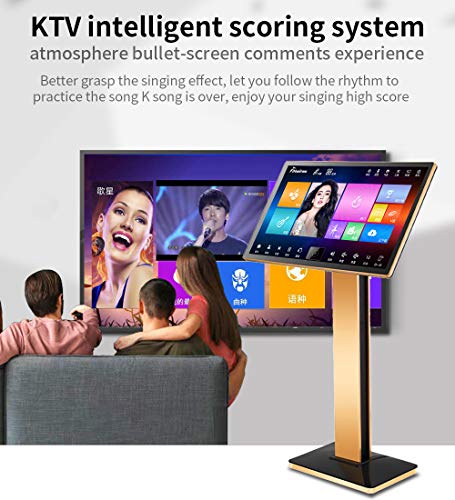 Karaoke Machine, All in One Karaoke Player, 22" Touch Screen YouTube Movie Song, Cloud Song Update, Wireless Mic KTV System