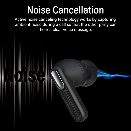 Wireless Earbuds Bluetooth 5.1 Headphones with Wireless Charging Case IPX7 Waterproof Stereo Earphones in-Ear Built-in Mic Headset, Auto Pairing Headphones for iPhone/Samsung/iOS/Android (Black)