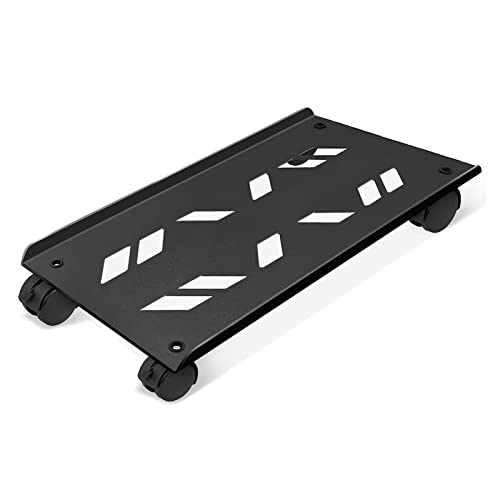 Kriico Computer Tower Sand, Heavy-Duty Metal CPU Stand Cart, Mobile PC Tower Stand with Rolling Casters, CPU Raise Fits Most PC Gaming Office Desk Accessories