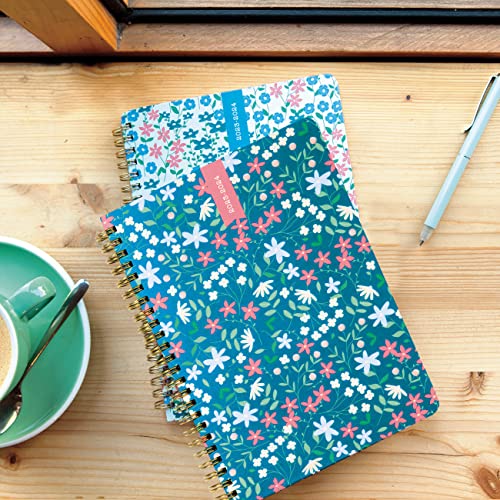 Letts Spring Valley Academic Weekly/Monthly Planner, 18 Months, July 2023 to December 2024, Week-to-View, Wiro Binding, Multilingual, A5 Size, 8.25" x 5.875", Mint (C031799-24)