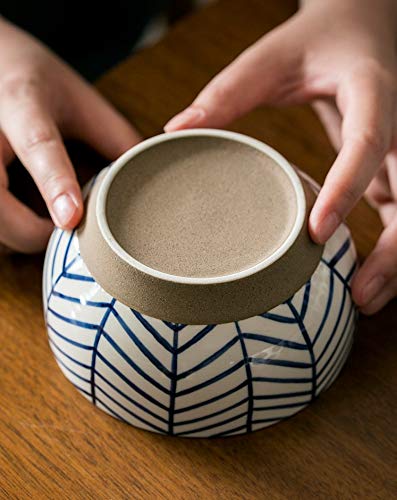 Koja Porcelain China Ceramic Soup Cereal Pasta Noodle Bowl Set of 4.