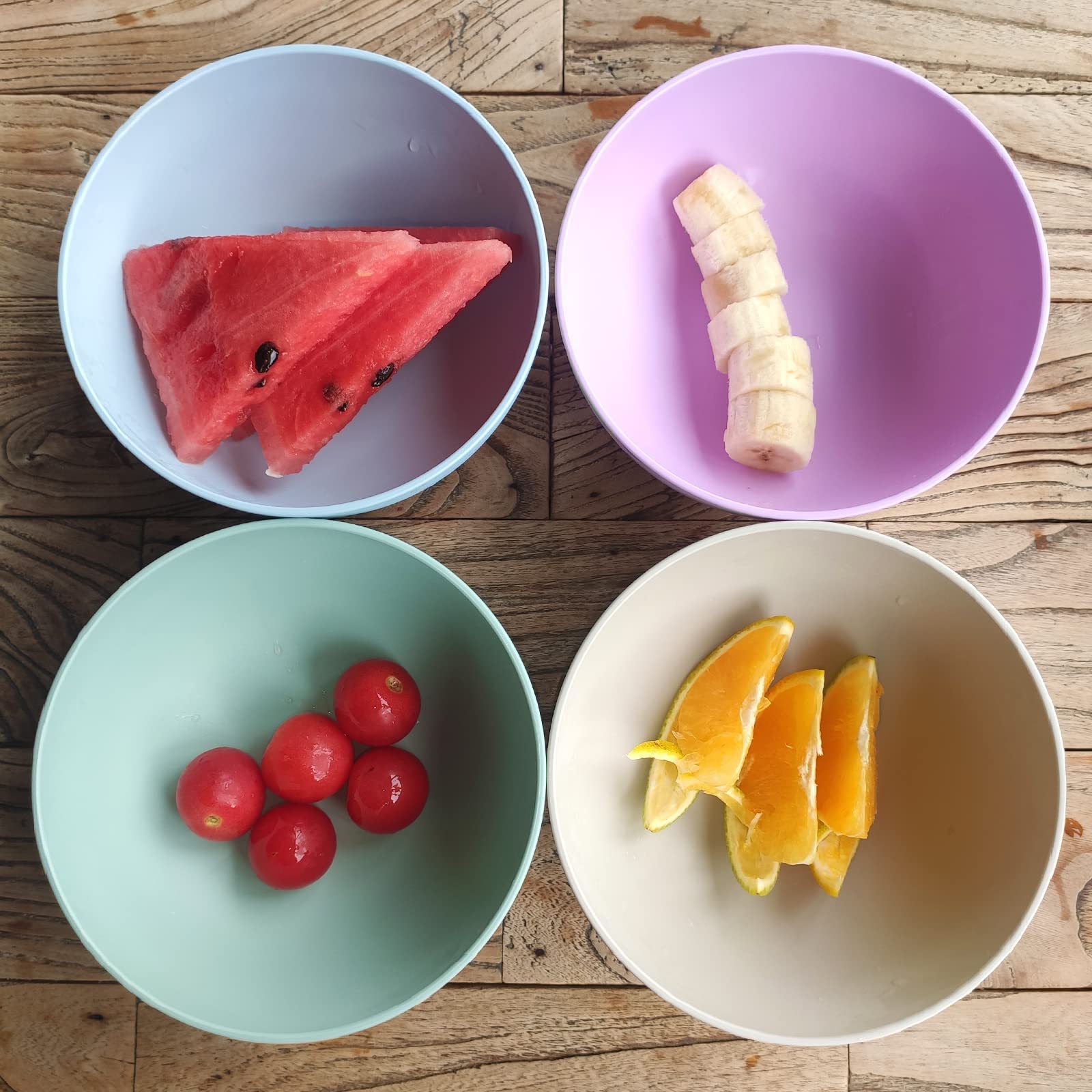 Plant-Based Cereal Bowls Set of 4-24 OZ Biodegradable Dinnerware Bowl, Eco-friendly Dinner Bowls for Oatmeal, Cereal, Soup, Snacks, & More (Dishwasher & Microwave Safe)