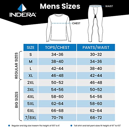 Indera Tall Traditional Long Johns Thermal Long-Sleeve, Men