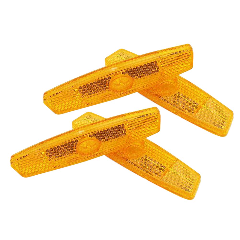 LIOOBO 4Pcs Bike Wheel Safety Warning Reflector Bicycle Wheel Spoke Light for Night Riding