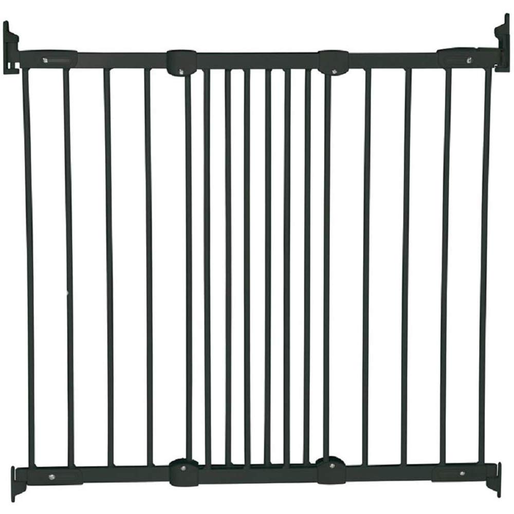 LA Baby SG-FF116-B: Babydan Flexi Fit Angle Mount Safety Gate 26.4" - 41.5", Black Metal