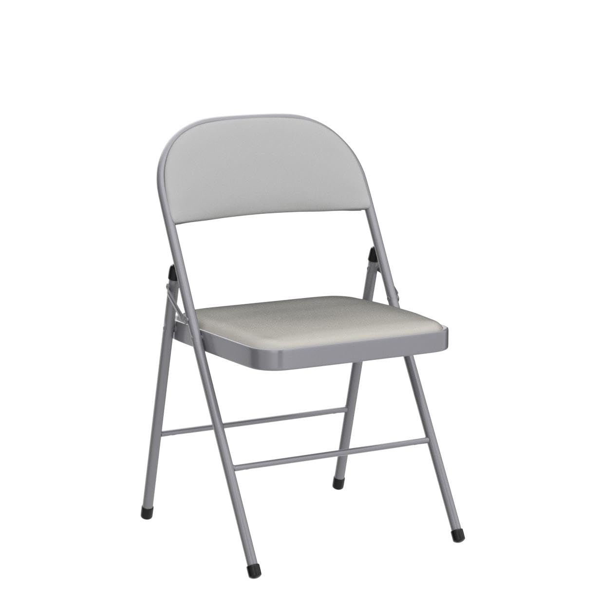 Karl home 6 Pack Grey Folding Chairs with Padded Seats for Outdoor & Indoor, Portable Stackable Commercial Seat with Steel Frame for Events Office Wedding Party, 330lbs Capacity