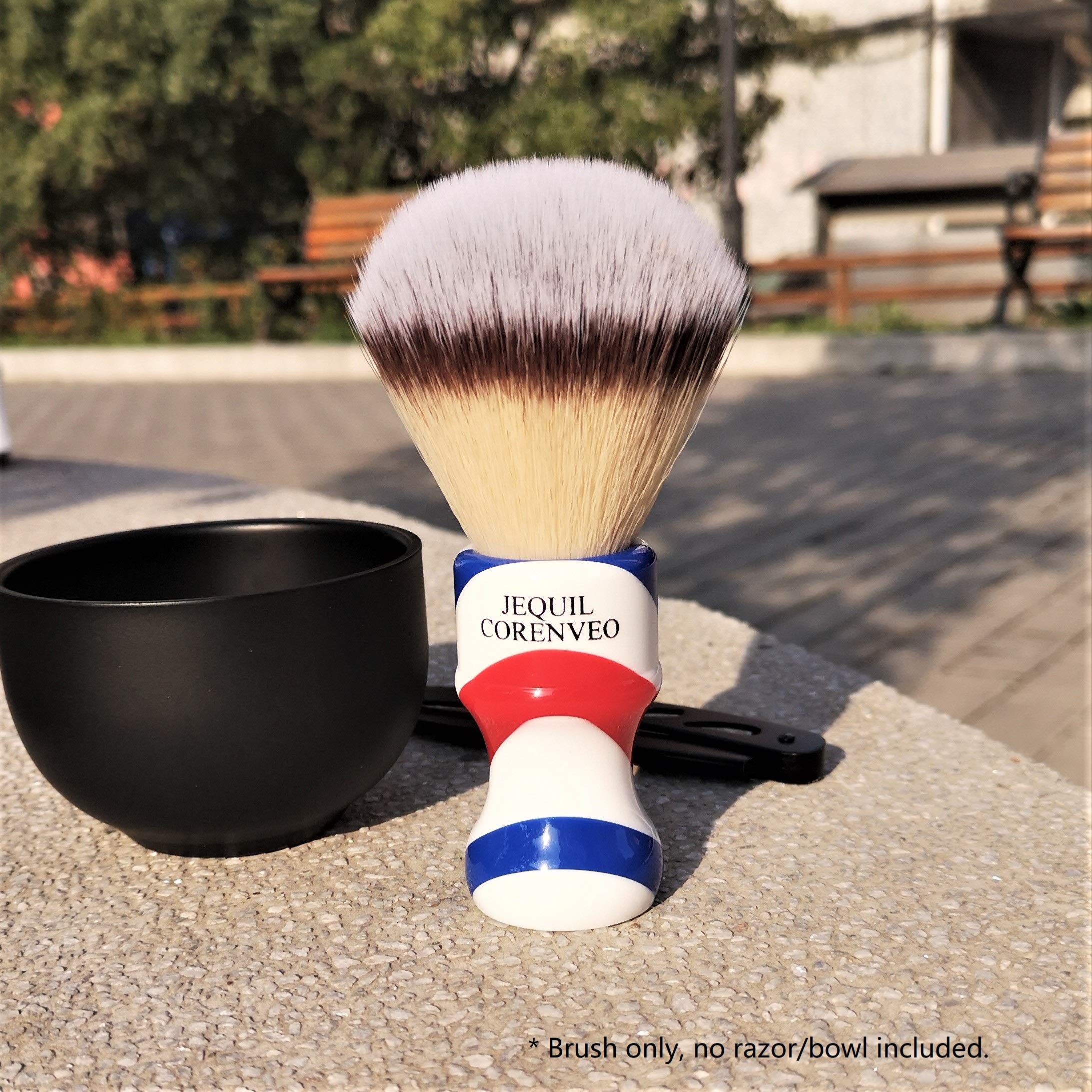 Je&Co Luxury Shaving Brush for Men, 24mm Dense Knot with Classical Handle