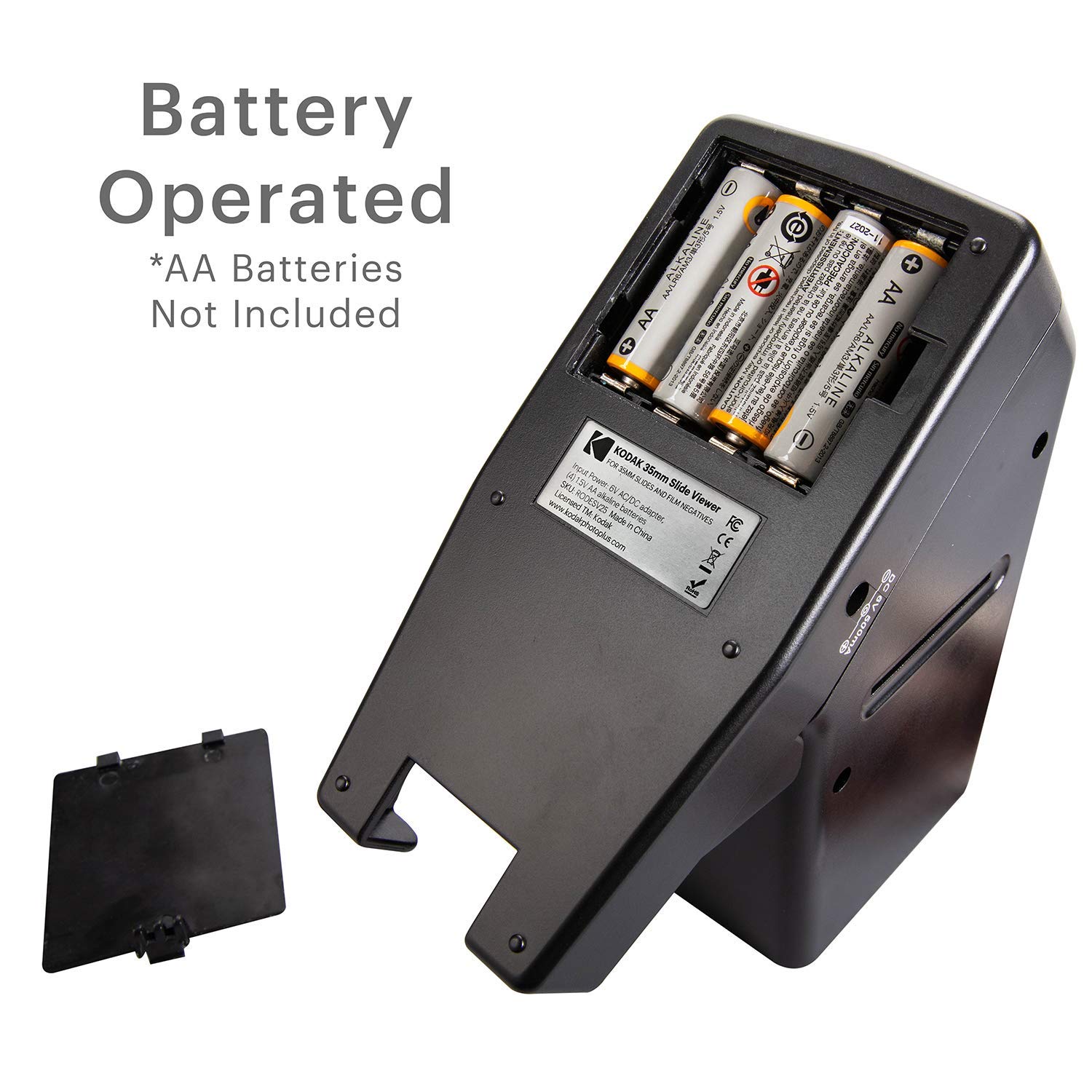 KODAK 35mm Slide and Film Viewer - Battery Operation, 3X Magnification, LED Lighted Viewing β for 35mm Slides & Film Negatives (Renewed)