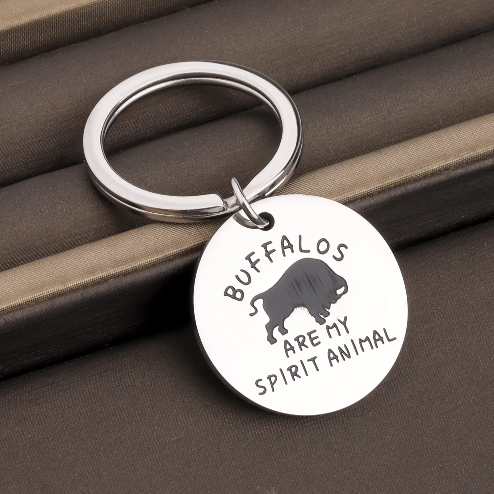 Lywjyb Birdgot Buffalos Are My Spirit Animal Keychain Funny Animal Lover Gift (Buffalos ky)