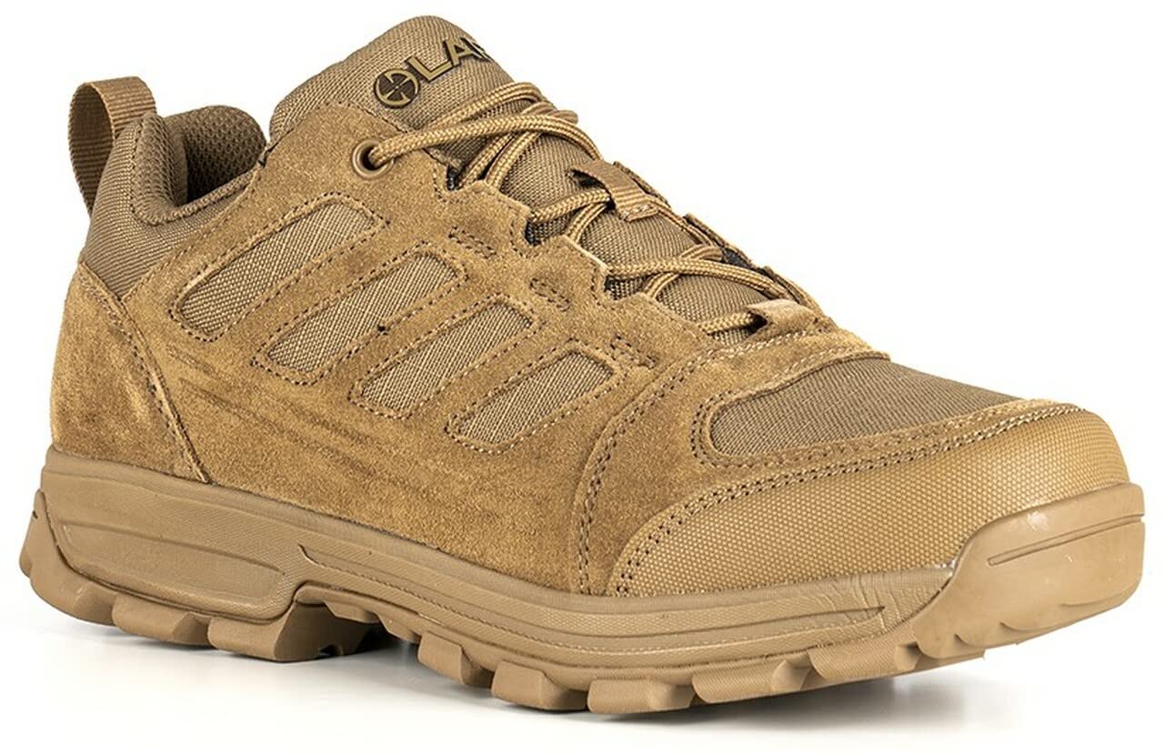LA Police Gear LAPG Terrain Coyote Low Hiking Boots for Men, Men's Lightweight Hiking Boots - 10.5-Standard