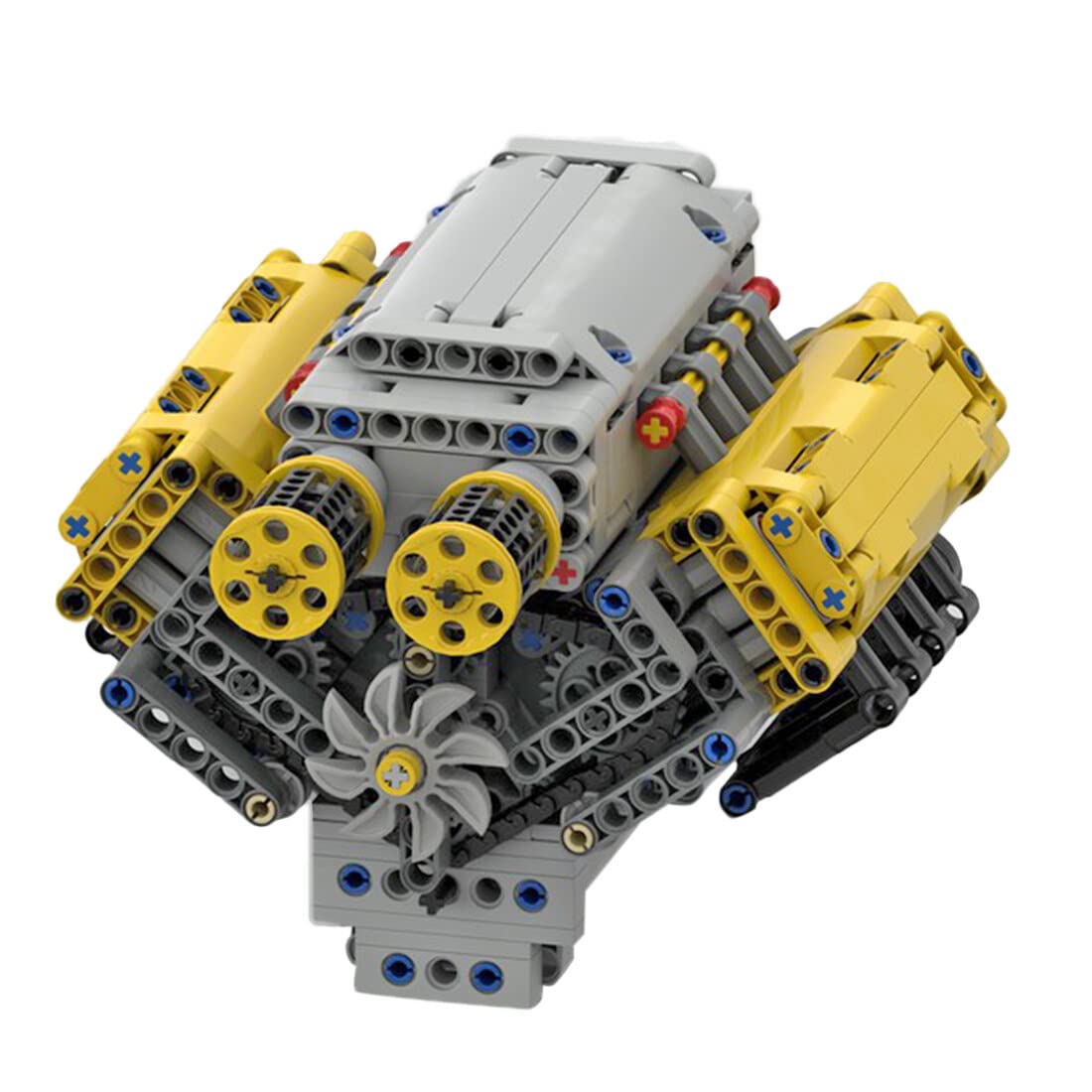 KAROYD Technic V8 Steam Engine Building Kit, Engine Series Building Blocks Set (770PCS) - Dynamic